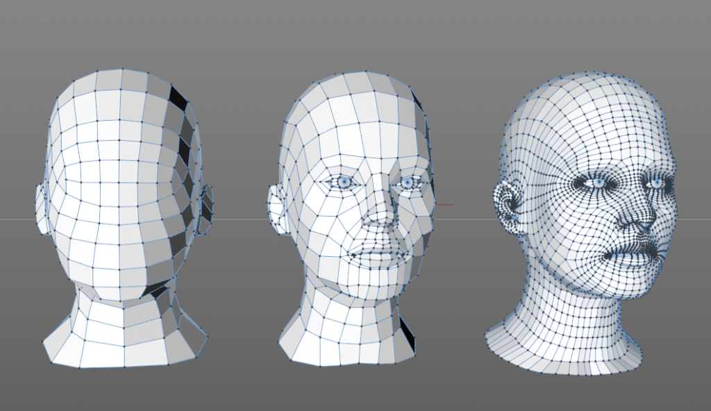 白膜C4D人头人体头部低模写实3D模型blender雕刻fbx建模obj素材C5291 - 创意街-创意街